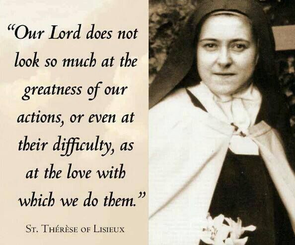 Favorite Things: Quotes from Saint Therese – Christina Chase